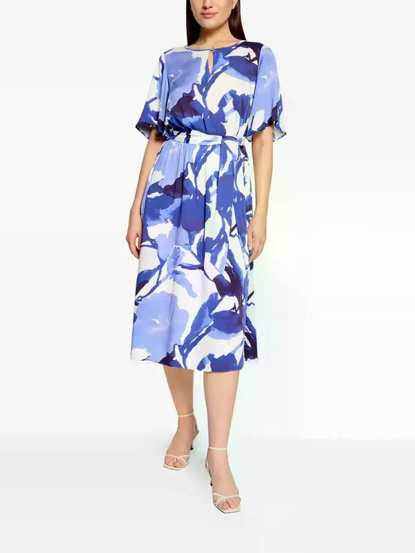 BETTY BARCLAY Floral Print Belted Dress