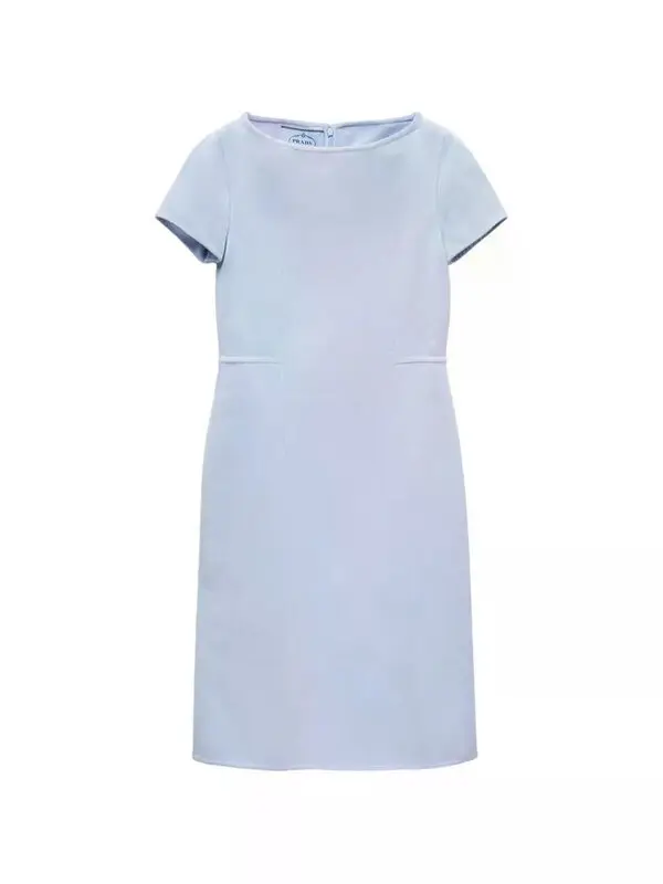 Prada Short-sleeve Wool Midi Dress