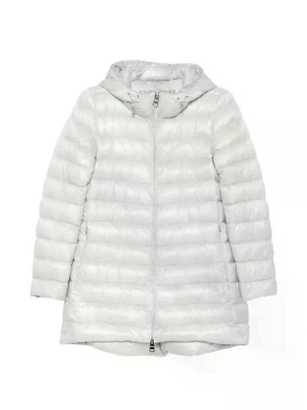 Herno Quilted Hooded Coat - Grey