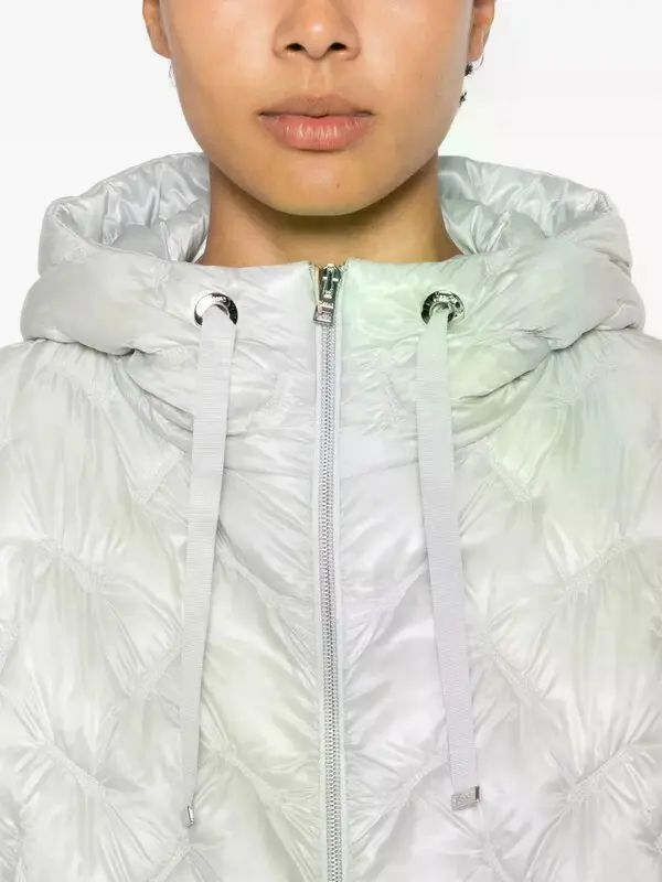 Herno Quilted Hooded Jacket - Grey
