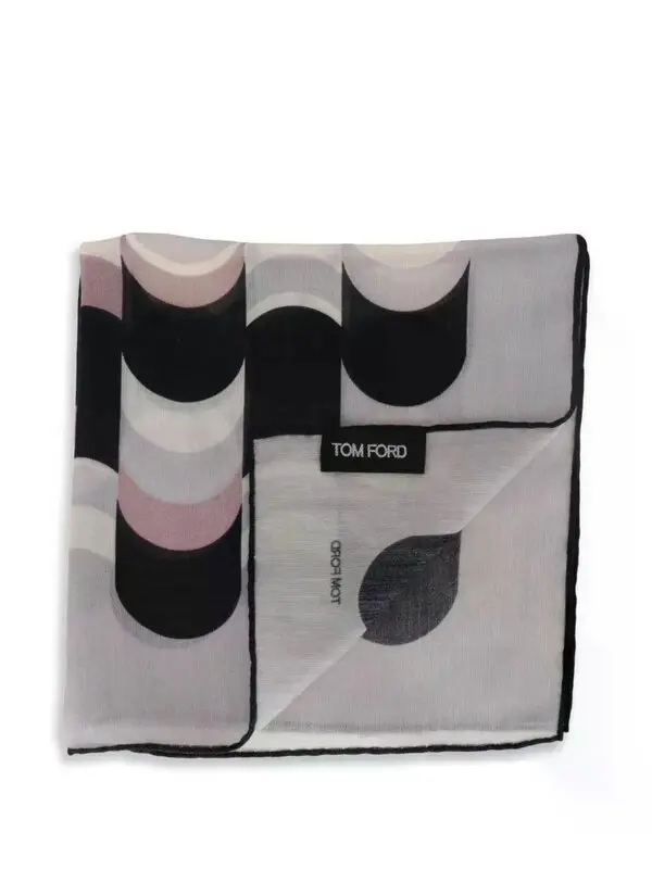 TOM FORD Geometric-print Pocket Square