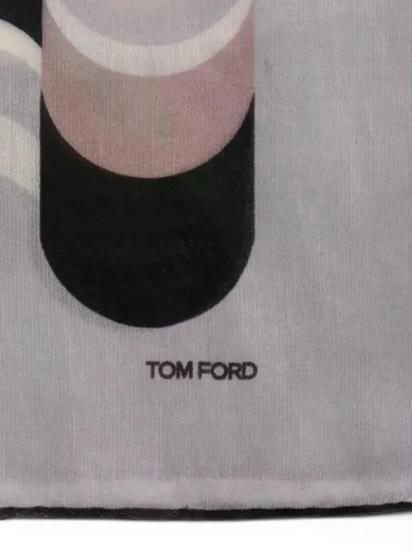 TOM FORD Geometric-print Pocket Square