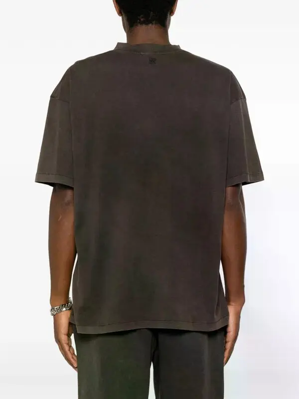 REPRESENT Initial Faded-effect Logo-plaque T-shirt