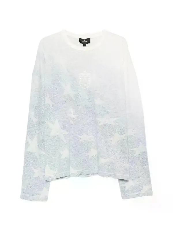 REPRESENT Usa Star-print Long-sleeve Cotton T-shirt
