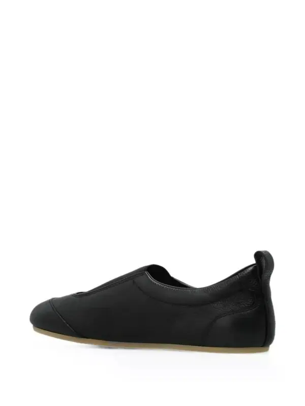 JIL SANDER Grainy Leather Slip-on Sneakers