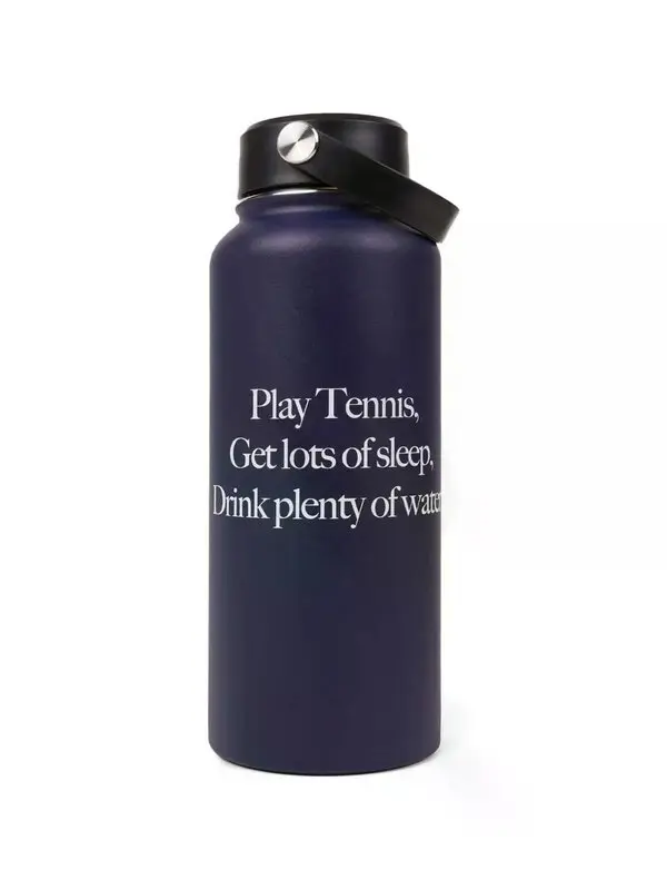 SPORTY & RICH Logo-print Water Bottle - Blue