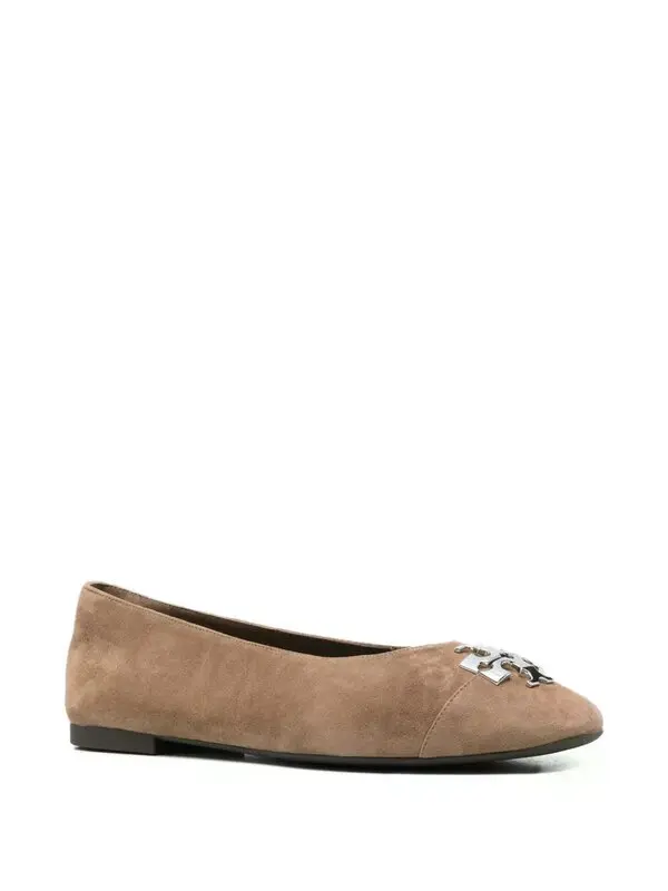 Tory Burch Logo Plaque Ballet Flats
