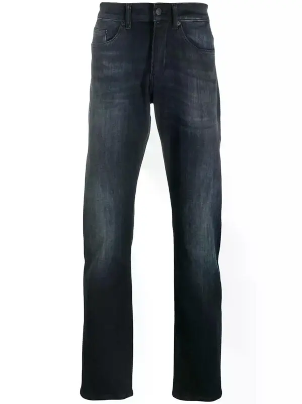 BOSS Logo Patch Cotton Jeans