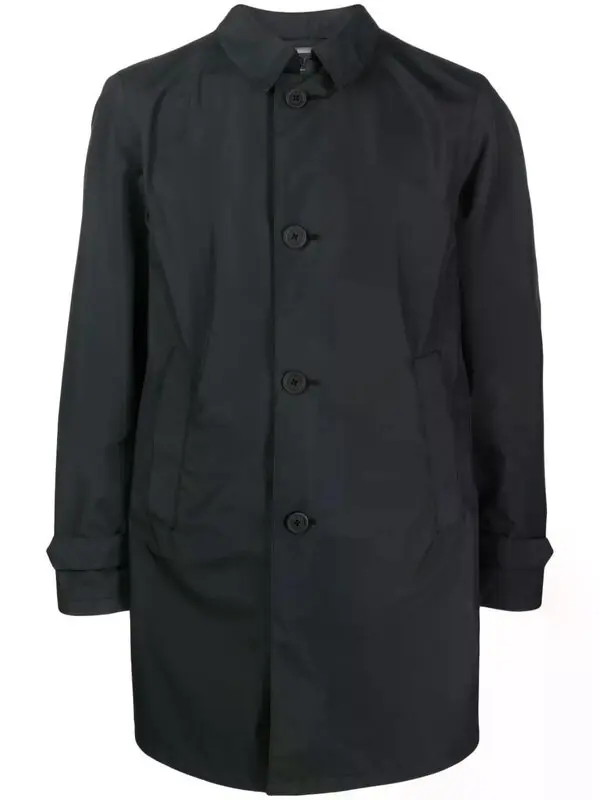Herno Single-breasted Mid-length Raincoat