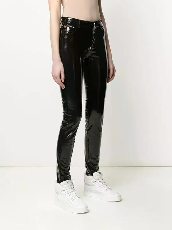 Philipp Plein Coated Skinny Leg Jeggings