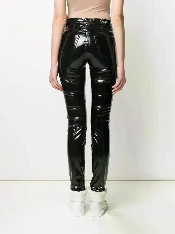 Philipp Plein Coated Skinny Leg Jeggings