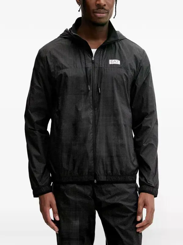 EA7 Ventus7 Grid-pattern Track Pants