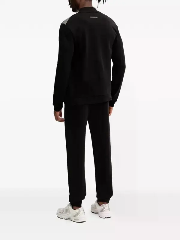 EA7 Logo-print Zip-up Sweater