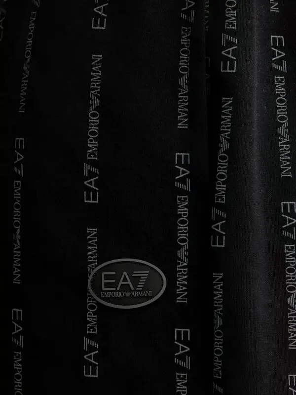 EA7 Emporio Armani Logo Print Drawstring Shorts