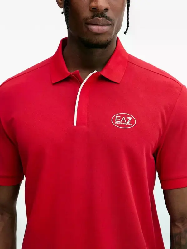 EA7 Logo-patch Polo Shirt