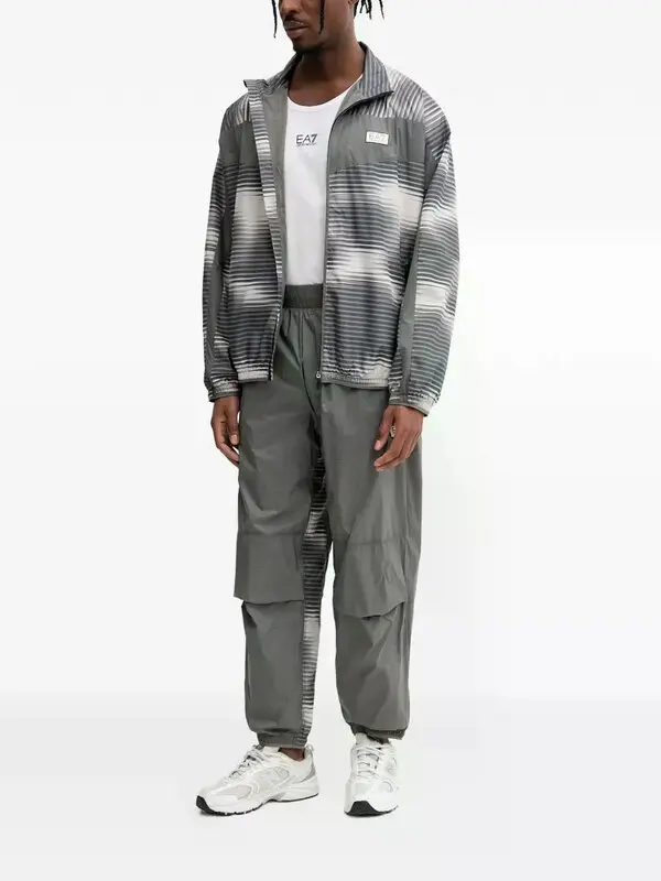 EA7 Gradient Print Panelled Jacket
