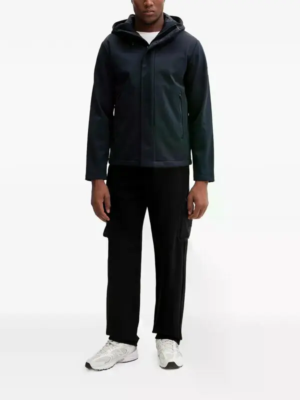 EA7 Logo-patch Hooded Jacket