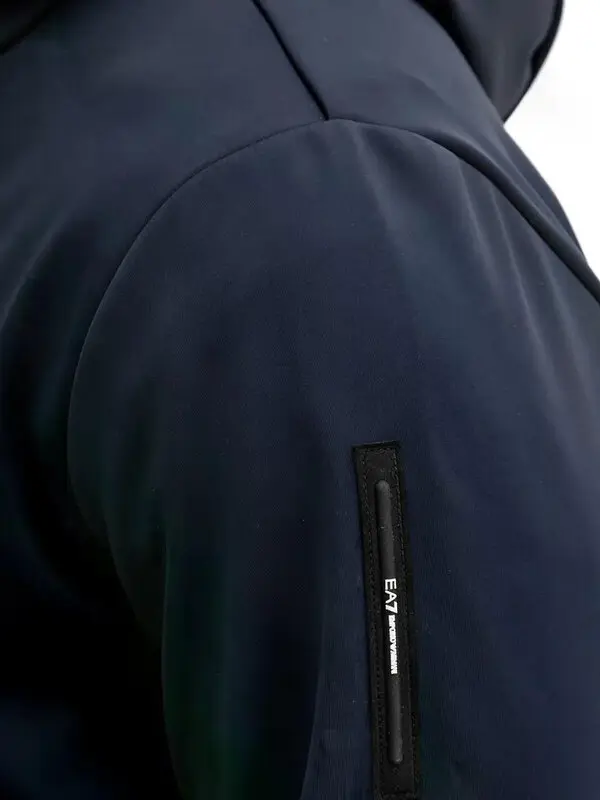 EA7 Logo-patch Hooded Jacket