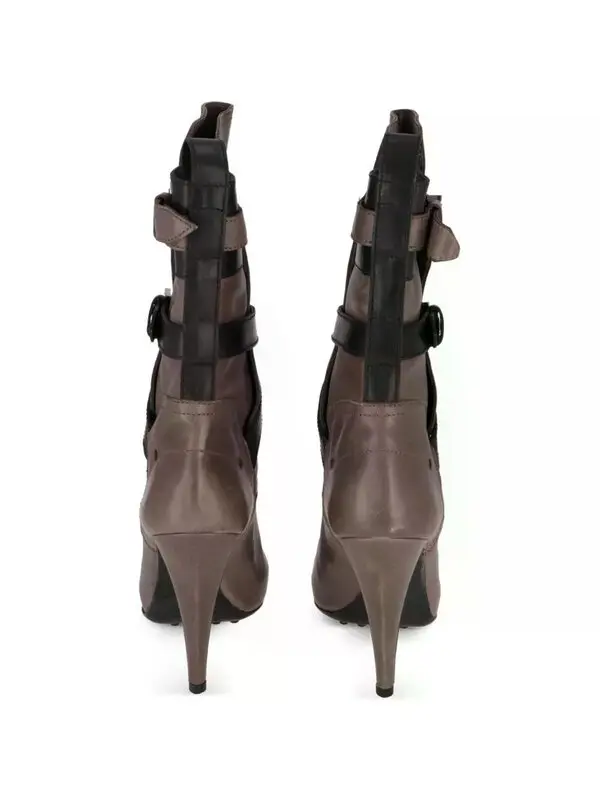 TOD'S Buckle-strap Leather Ankle Boots