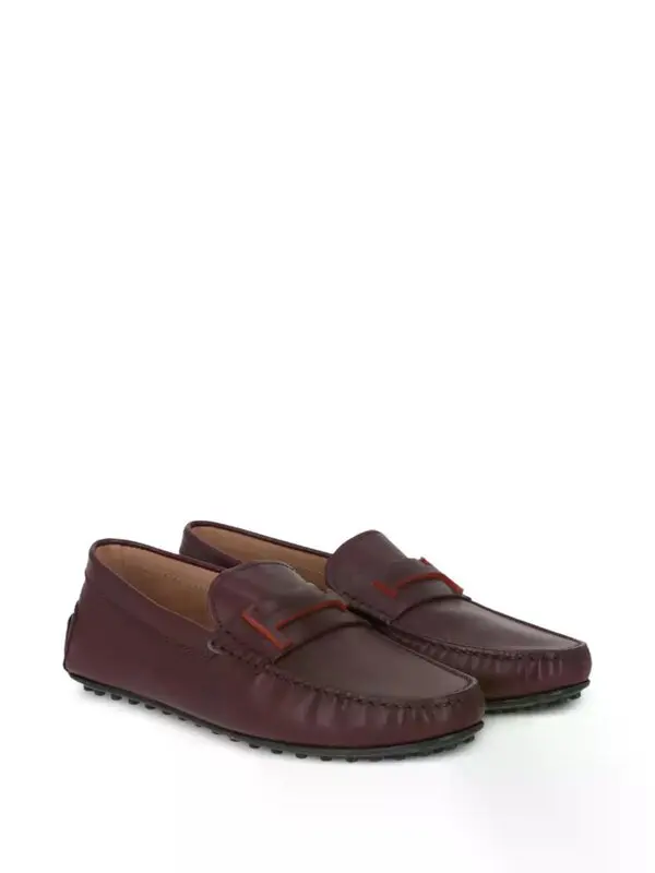 TOD'S T Timeless Leather Loafers