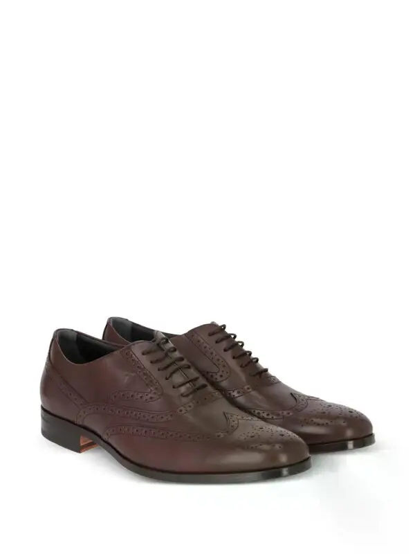 TOD'S Brogue Detail Leather Derby Shoes