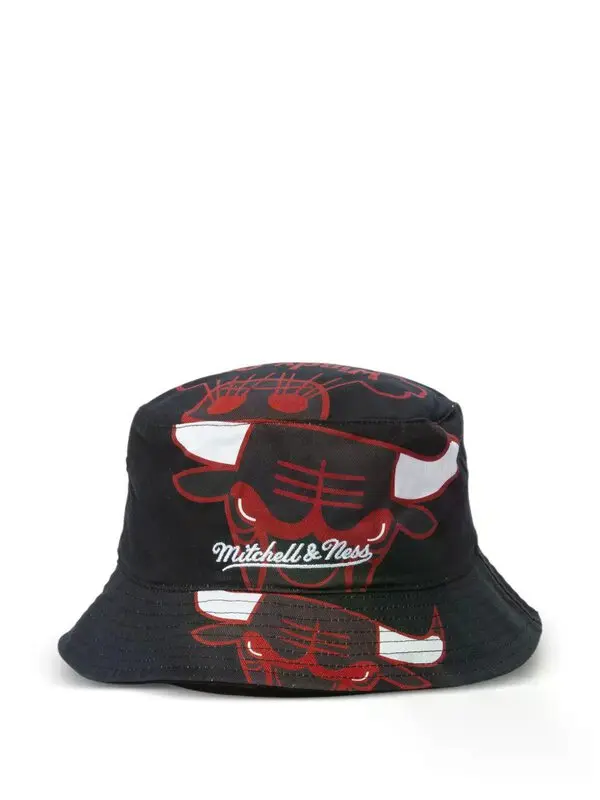 Mitchell & Ness Chicago Bulls Hardwood Classics Cut Up Bucket Hat - Black