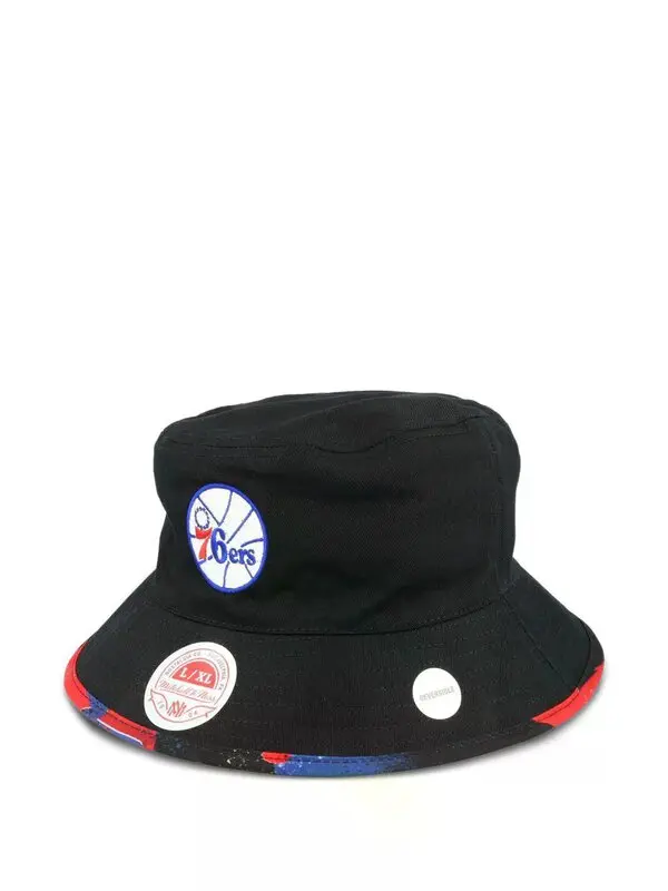 Mitchell & Ness Philadelphia 76ers Hardwood Classics Hyper Bucket Hat - Black