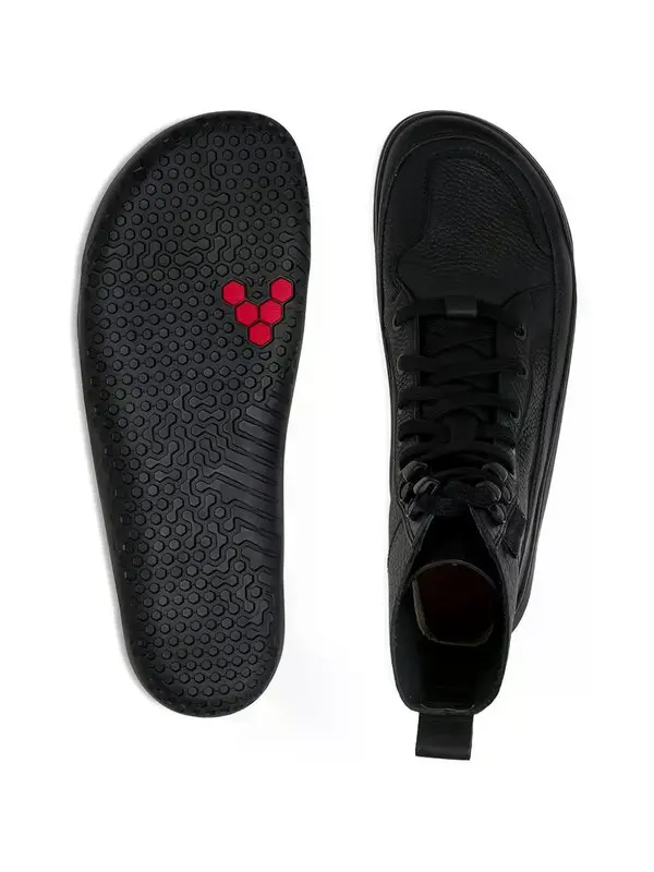 VIVOBAREFOOT Gobi Grained Lace-up Boots