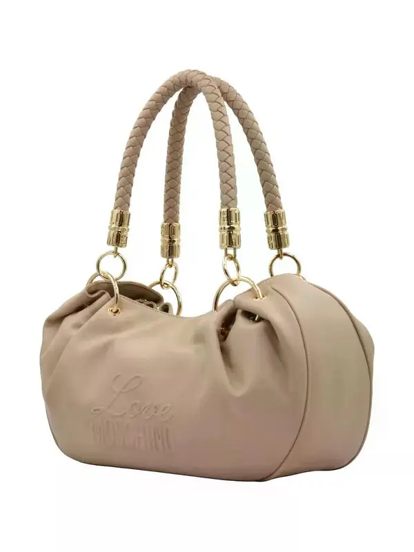 Moschino Gathered Tote Bag With Braided Handles