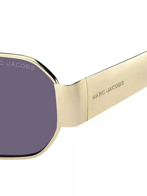Marc Jacobs Geometric Frame Sunglasses - Gold