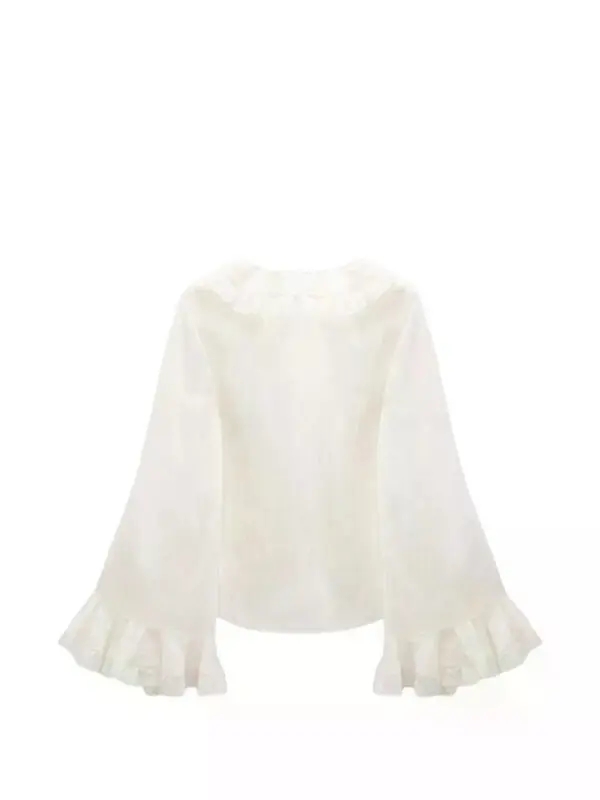 Dorothee Schumacher Ruffled Lace-up Blouse