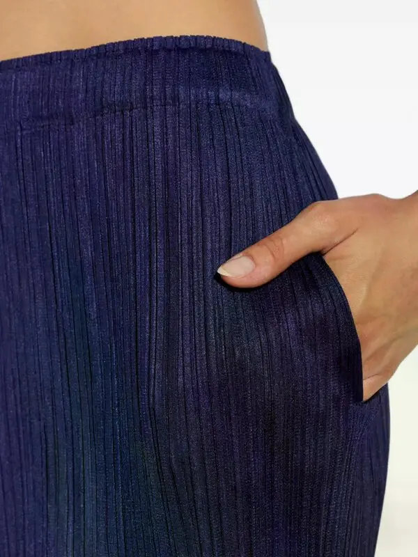 Issey Miyake Pleated Cropped Trousers