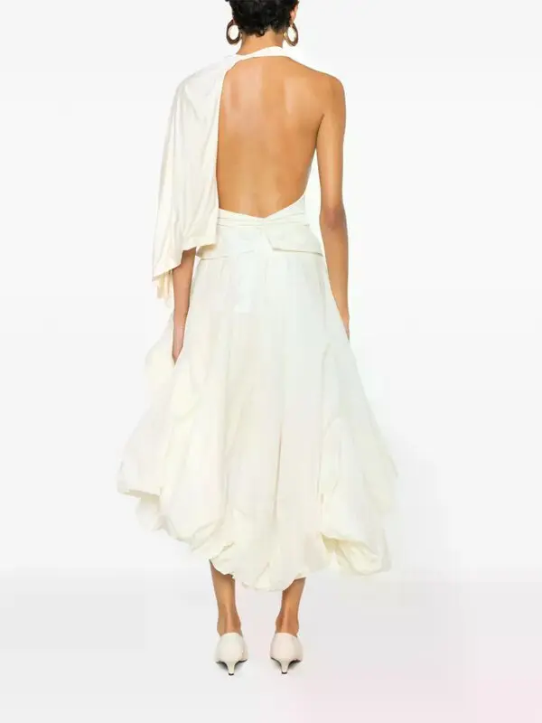 Magda Butrym Asymmetric Draped Midi Skirt
