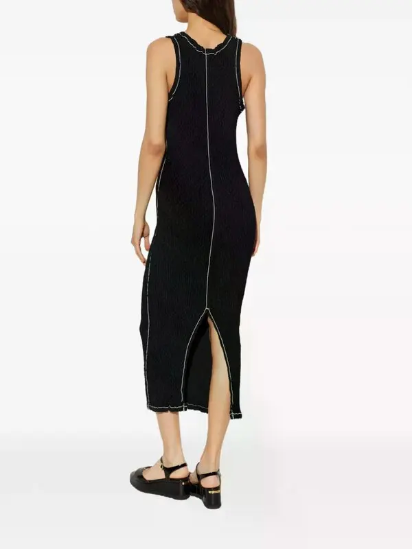 Issey Miyake Wavelet Ensemble Midi Dress