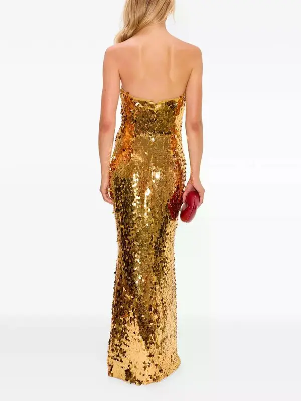 SIMONMILLER Sculpted Sequin Gown