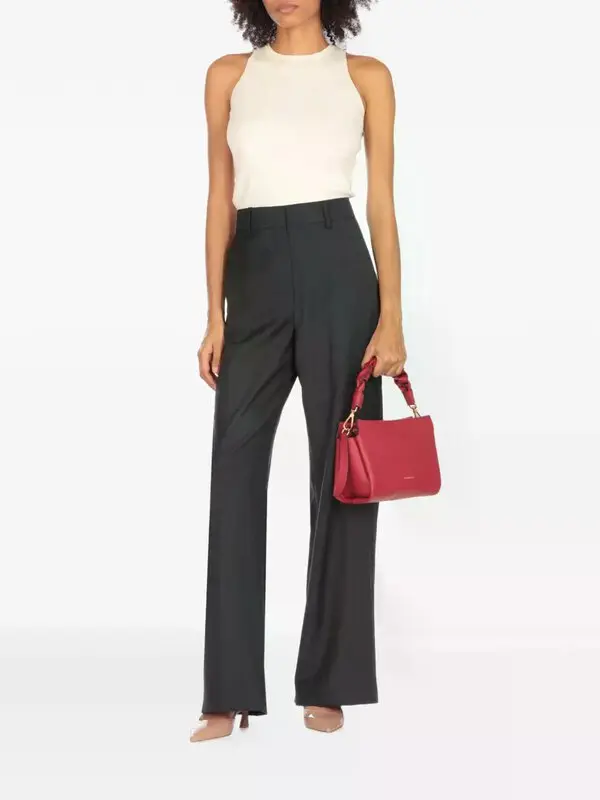 COCCINELLE Pebbled Leather Shoulder Bag - Red