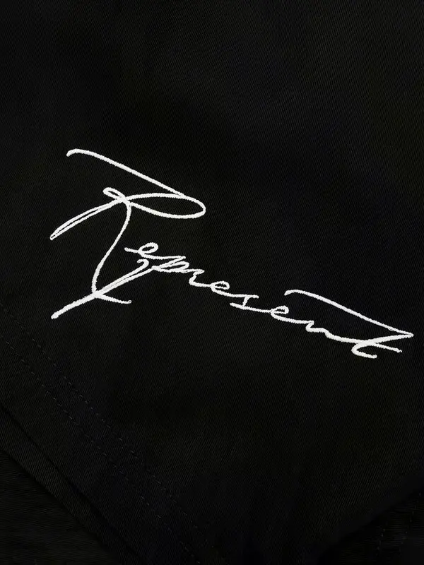 REPRESENT Logo Embroidered Drawstring Shorts