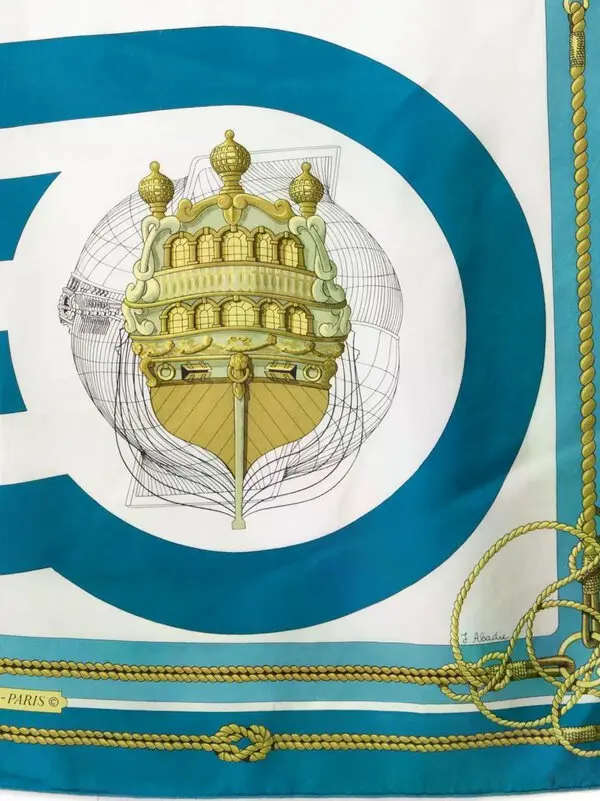 Hermès 1994 Châteaux D'arriere Silk Scarf