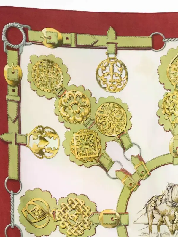 Hermès 1985 Cuivreries Silk Scarf