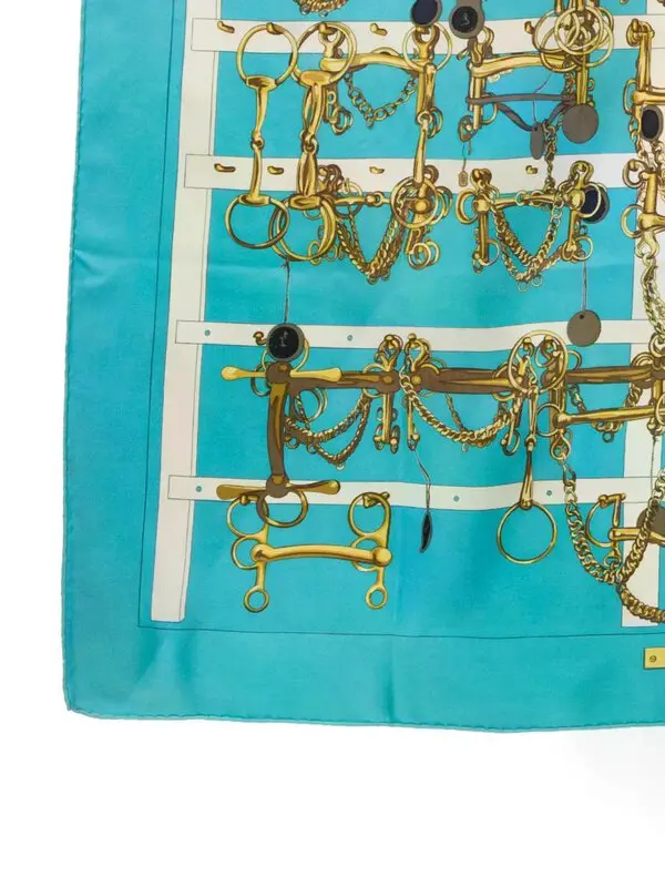 Hermès 1966 Mors Et Filets Silk Scarf