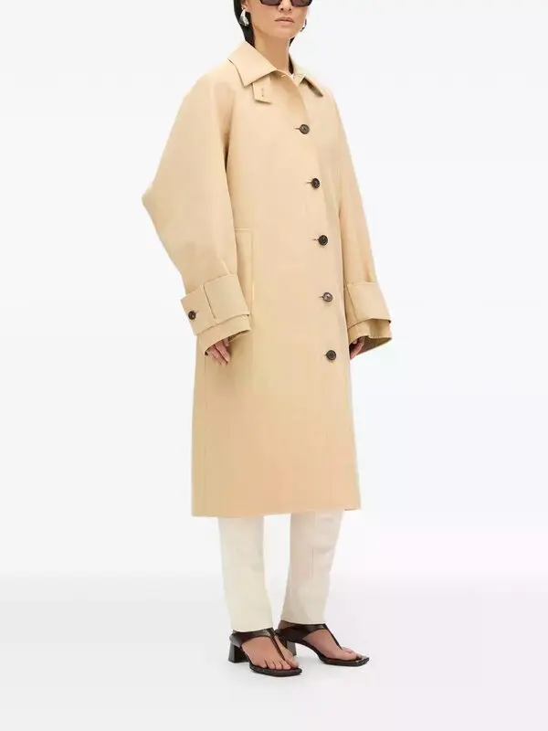 Another Tomorrow Double Face Balmacaan Coat