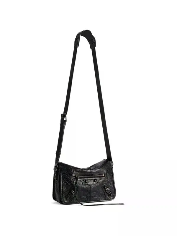 Balenciaga Small Le City Flap Messenger Bag - Black