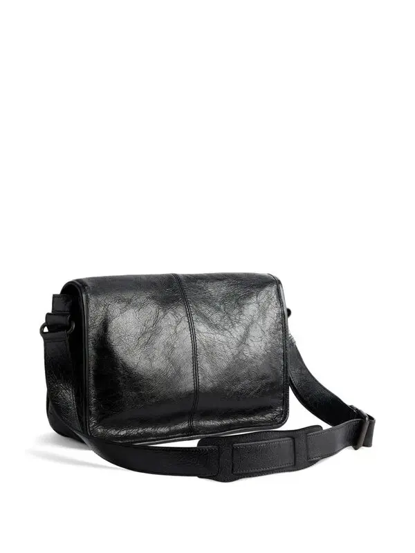 Balenciaga Small Le City Flap Messenger Bag - Black