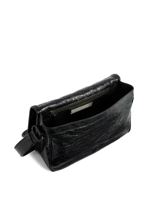 Balenciaga Small Le City Flap Messenger Bag - Black
