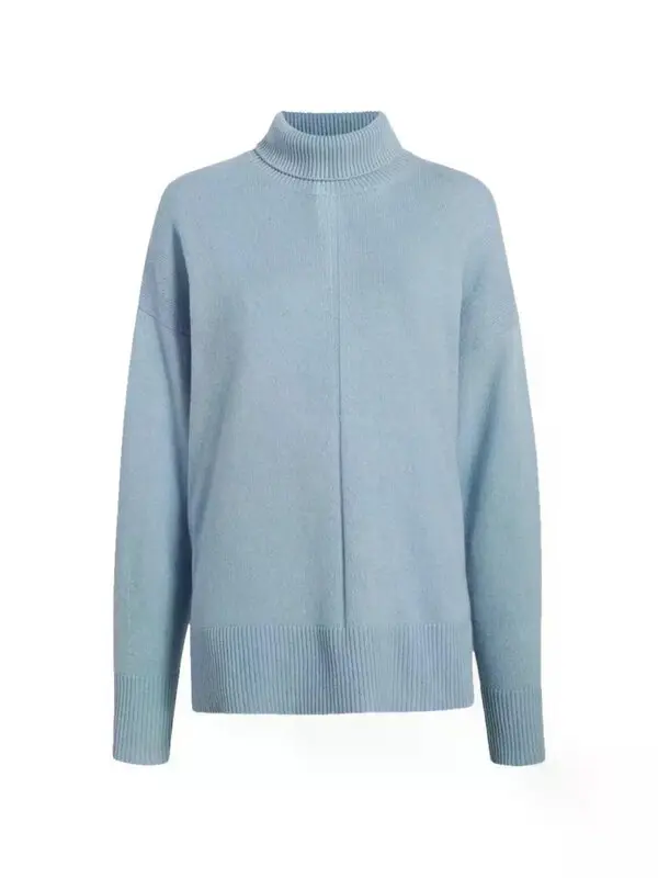 Another Tomorrow Seam-detail Cashmere Turtleneck Sweater