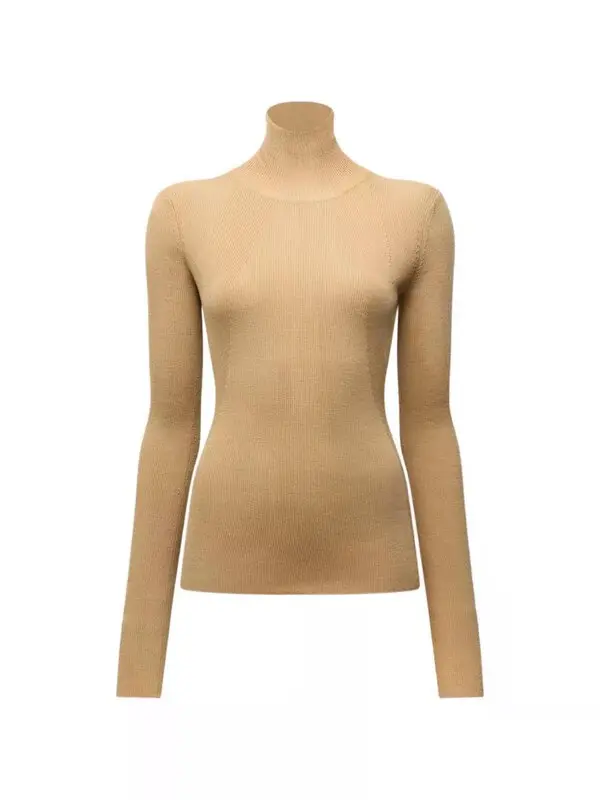 Another Tomorrow Rib-knit Turtleneck Sweater