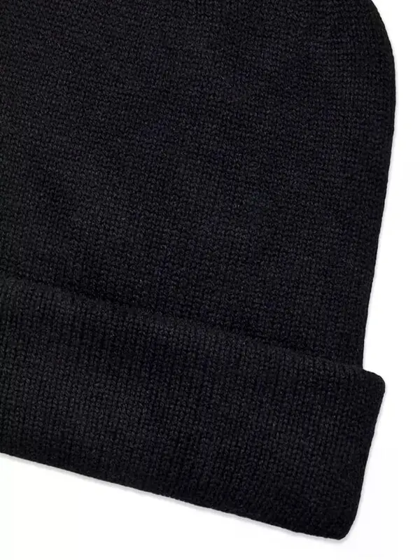Another Tomorrow Ribbed Knit Beanie Hat