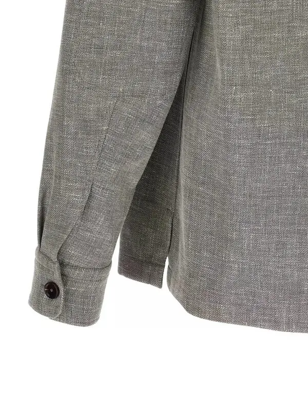 Zegna Crossover Mélange-effect Shirt