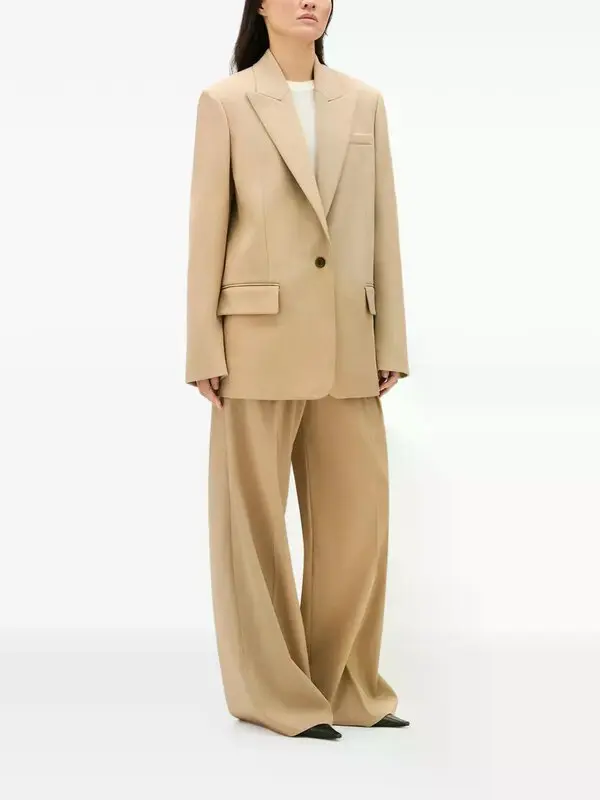 Another Tomorrow Oversized Peak-lapel Blazer