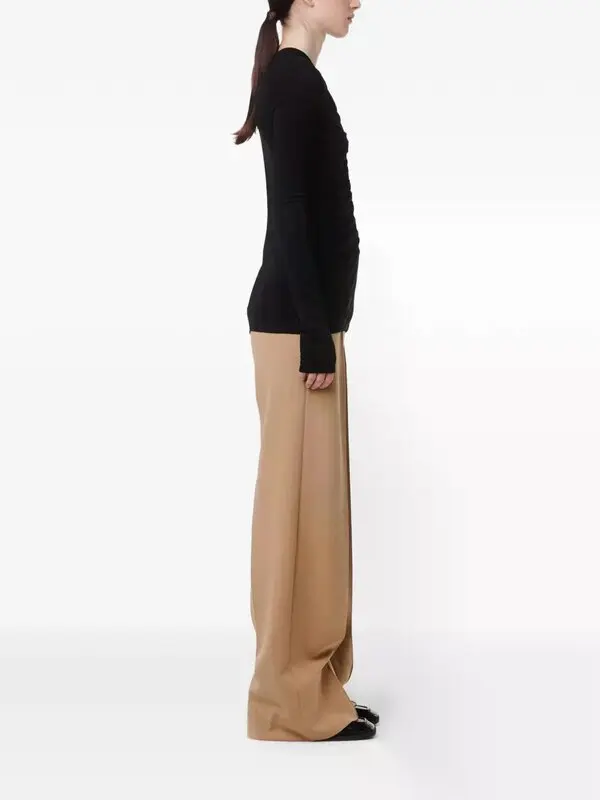 Another Tomorrow Long-sleeve Top With Front Zip